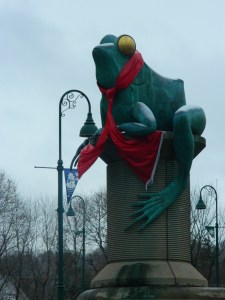 Scarves on Windham “Frog Bridge” – Sign of the Holiday Season in ...